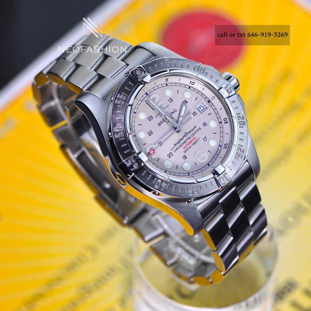 Breitling Superocean Steelfish 44mm Automatic A17390 Mens Luxury Watch ...