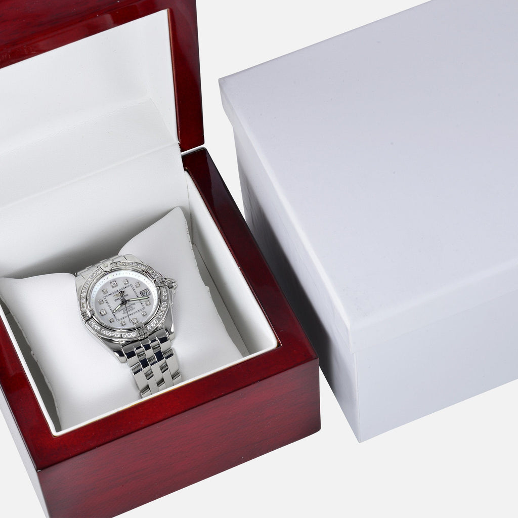 Breitling Cockpit Lady Dimond Bezel MOP Watch A71356 - Dan R
