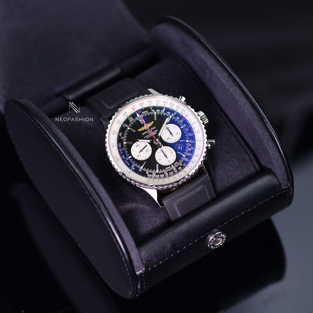 Breitling Navitimer B01 Chronograph 46mm Black Dial Mens Watch AB0127 ...