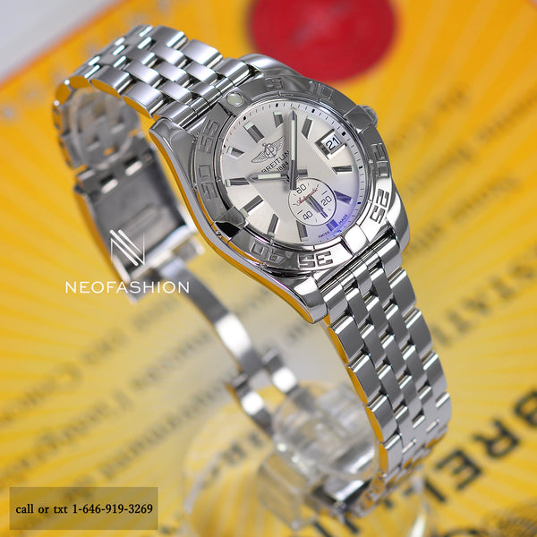 Breitling Galactic Automatic 36 Ladies White Dial Watch A37330 - DAN ROYTER