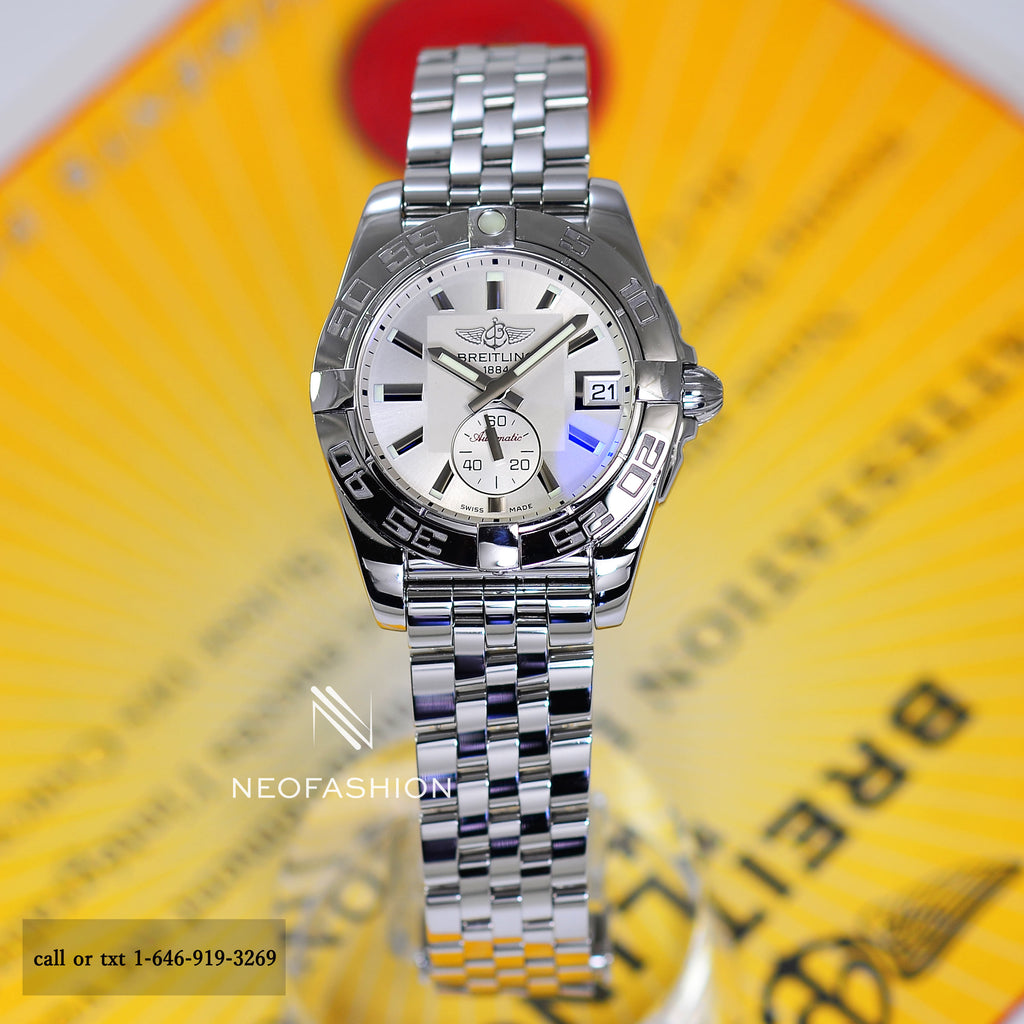 Breitling Galactic Automatic 36 Ladies White Dial Watch A37330 - DAN ROYTER